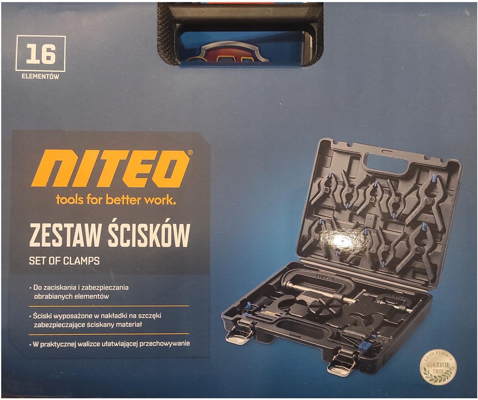 Niteo Tools Zestaw Ścisków Śrubowy Sprężynowy Ścisk - Opinie i ceny na Ceneo.pl