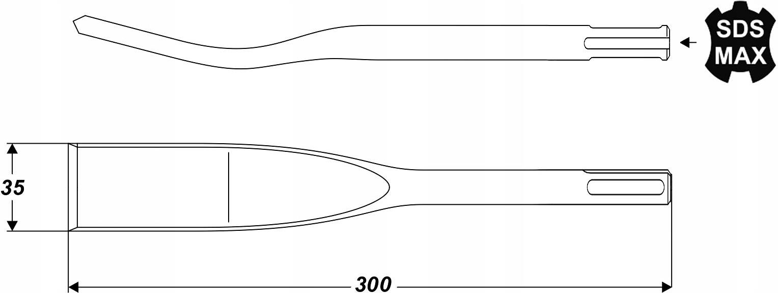 Volkers Dłuto Sds-Max Płaskie Wąskie 35x300mm Kąt 15 ° - Opinie i ceny ...
