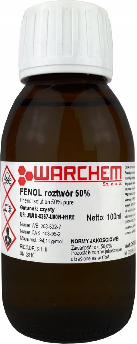 Warchem Fenol Roztwór 50% Czysty 100Ml - ceny i opinie - Ceneo.pl