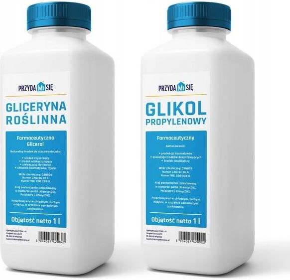 Gliceryna 1L Glikol Farmaceutyczny Zestaw 2L - ceny i opinie - Ceneo.pl