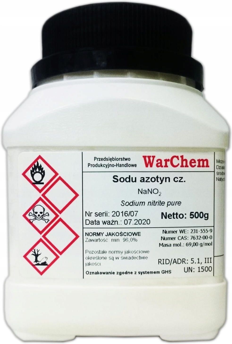 Warchem Azotyn Sodu (E250) Czysty 500G - ceny i opinie - Ceneo.pl