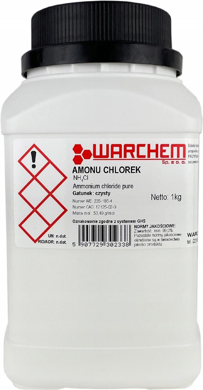 Warchem Chlorek Amonu (Salmiak) Czysty 1Kg - ceny i opinie - Ceneo.pl