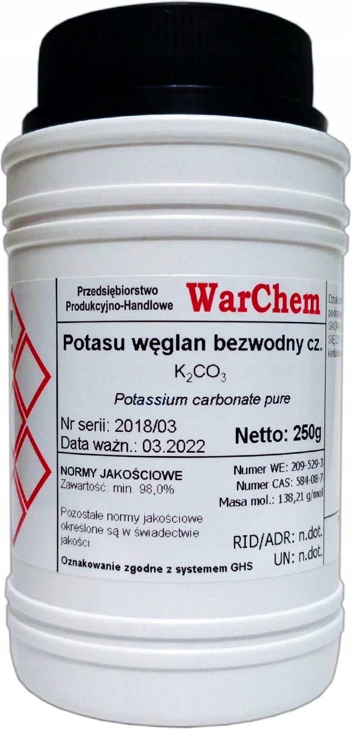 Warchem Węglan Potasu Bezwodny 250G [52175] - ceny i opinie - Ceneo.pl