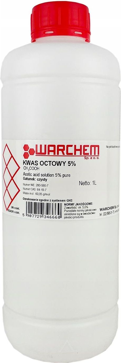 Warchem Kwas Octowy 5% Czysty 1L - ceny i opinie - Ceneo.pl