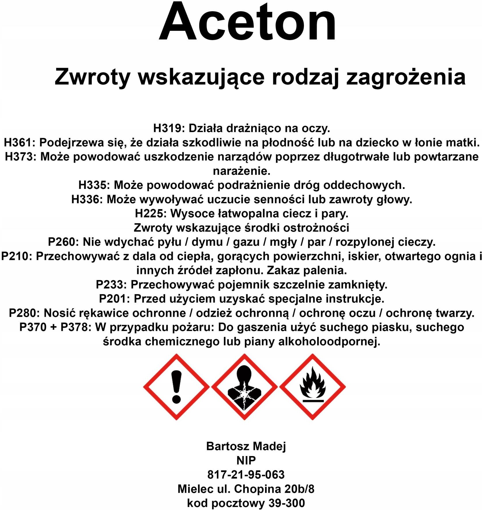 Drobne akcesoria medyczne Aceton 5L - Ceny i opinie - Ceneo.pl