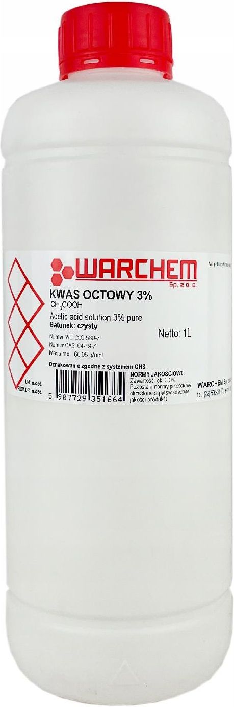 Warchem Kwas Octowy 3% Czysty 1L - ceny i opinie - Ceneo.pl