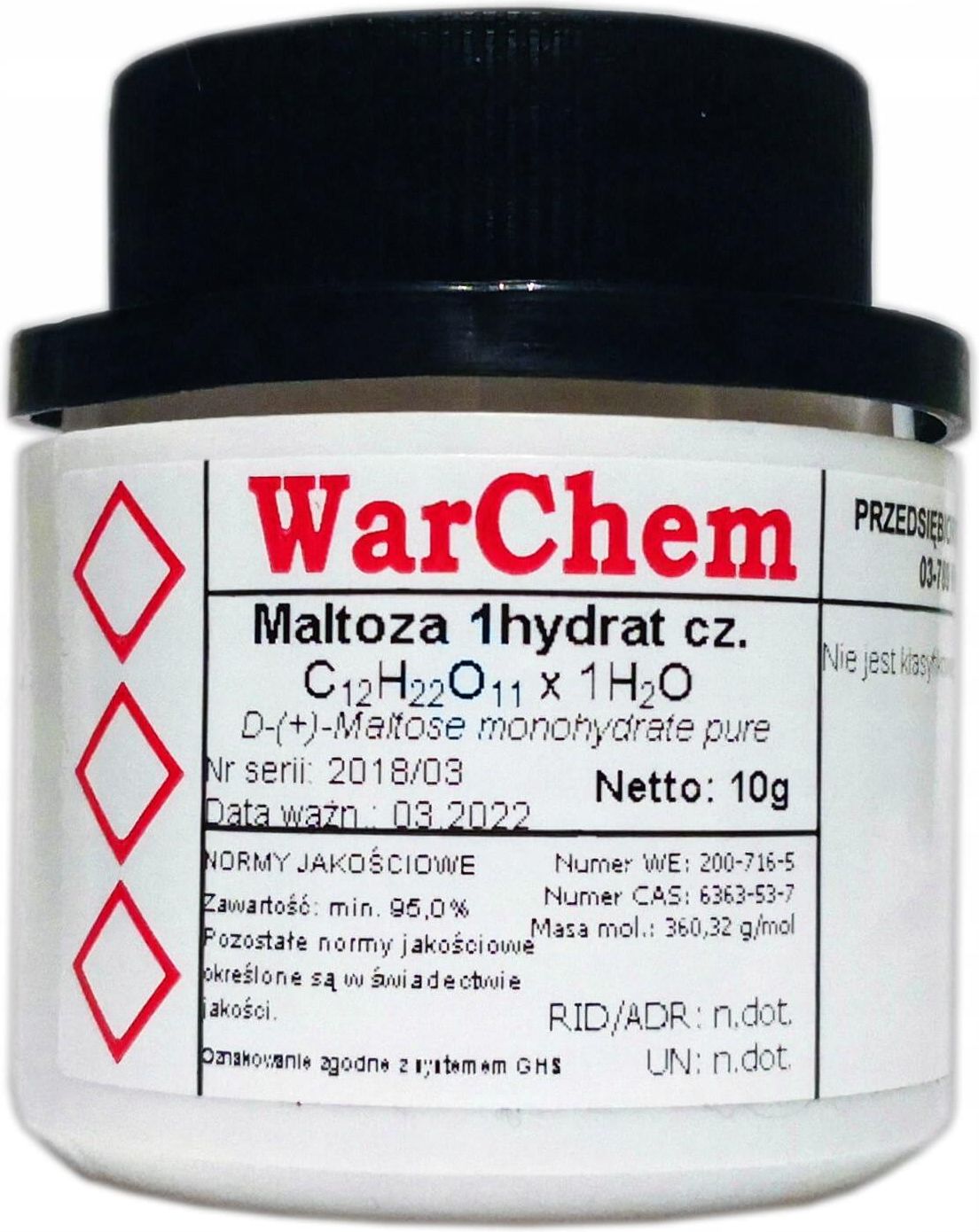 Warchem Maltoza 1Hydrat Czysty 10G - ceny i opinie - Ceneo.pl