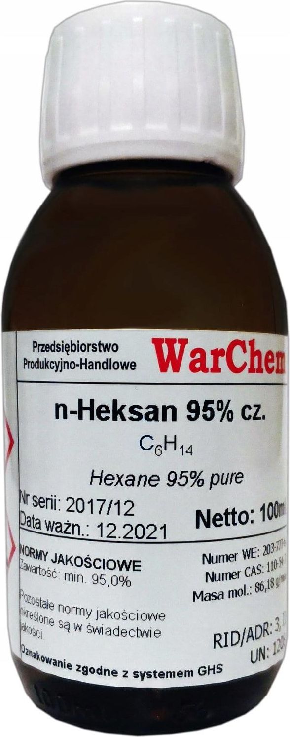 Warchem N- Heksan 95% Czysty 100Ml - ceny i opinie - Ceneo.pl