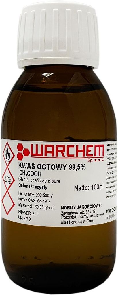 Warchem Kwas Octowy Lodowaty 99,5% Czysty Op.100Ml - ceny i opinie ...