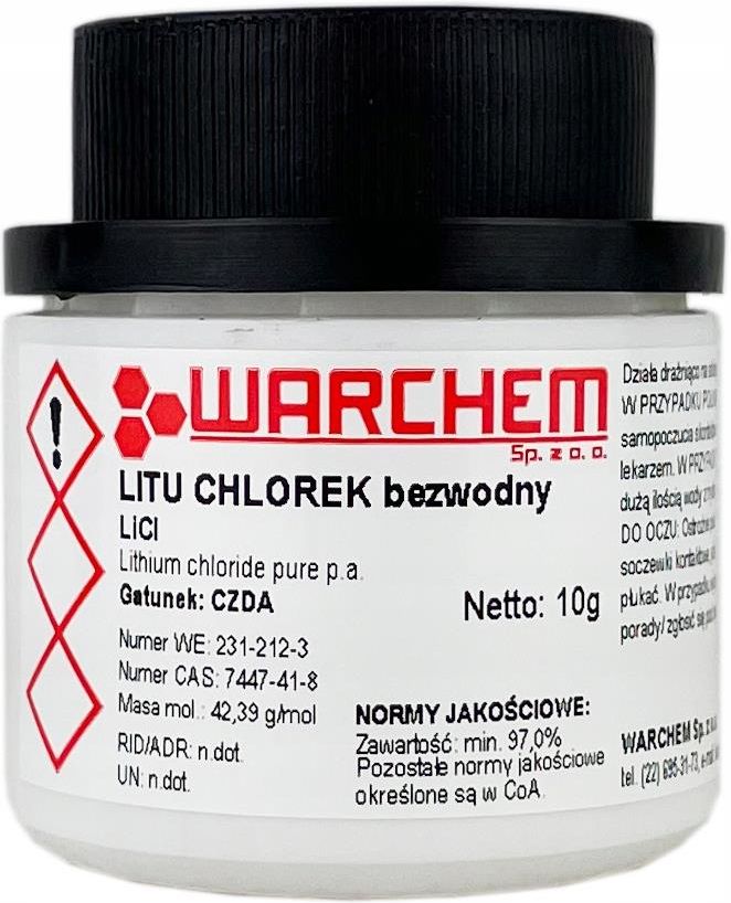 Warchem Chlorek Litu Bezwodny Czda 10G - ceny i opinie - Ceneo.pl