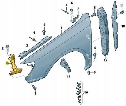 Audi Oe 8V0821135A Mocowanie Błotnika Lewe A3 8V - Opinie i ceny na ...