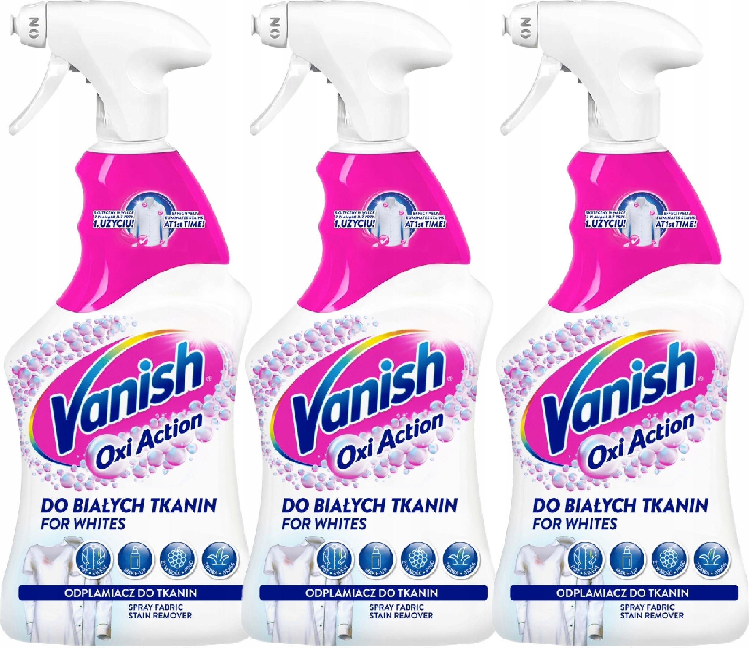 Vanish Oxi Action Spray do białych tkanin 3x 500ml - Opinie i ...