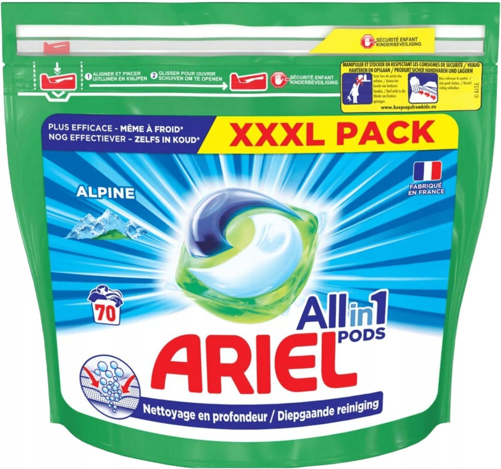Ariel 3 in 1 Alpine kapsułki do prania 70 szt - Opinie i atrakcyjne ...