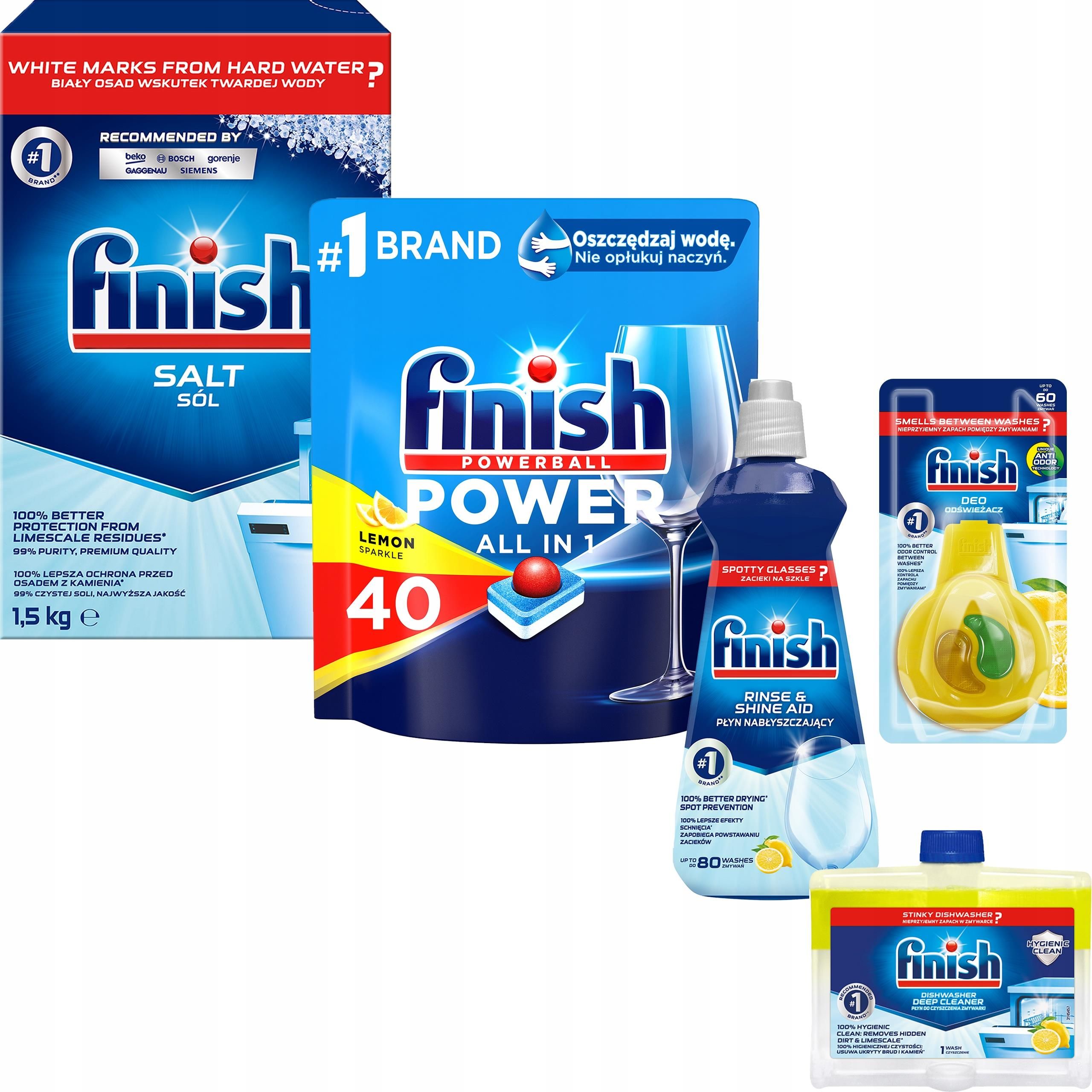 Finish Zestaw Mix All in 1 Max Tabletki 40szt - Ceny i opinie - Ceneo.pl