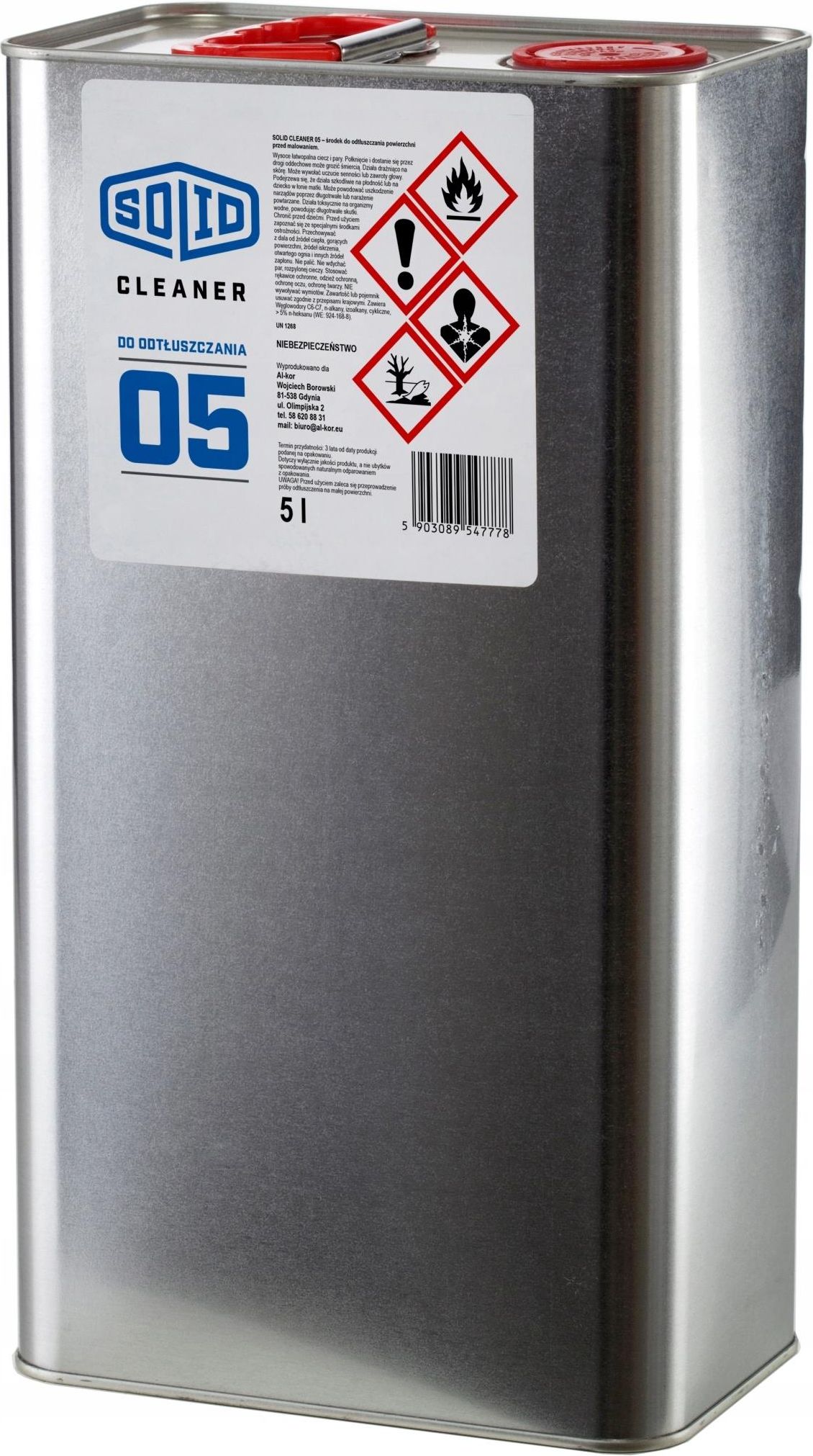 Solid Cleaner 05 Do Odtłuszczania 5L - Opinie i ceny na Ceneo.pl