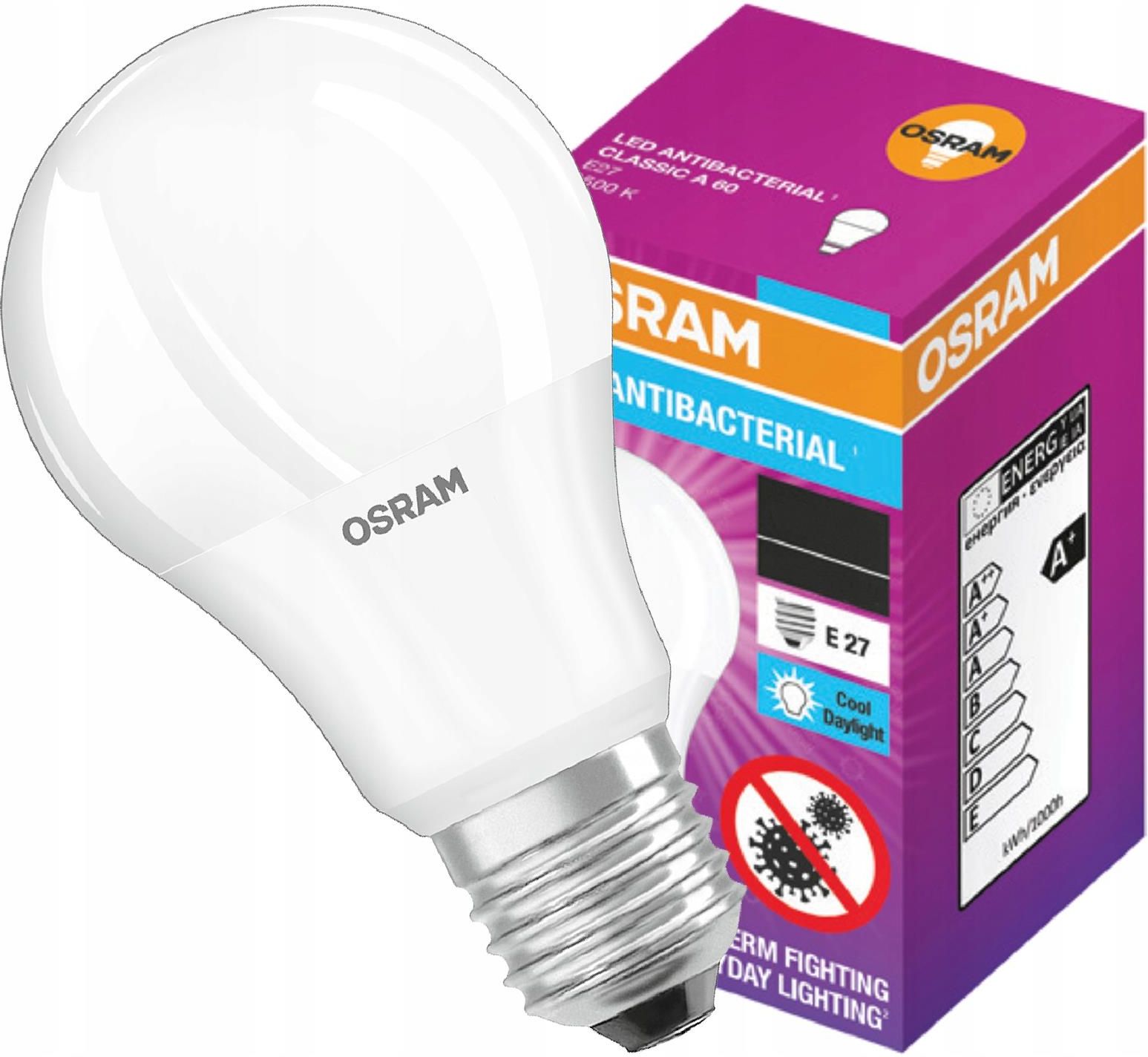 Osram Żarówka Led E27 Antybakteryjna 10W Zimna (OSRANT0030) - Opinie i atrakcyjne ceny na Ceneo.pl