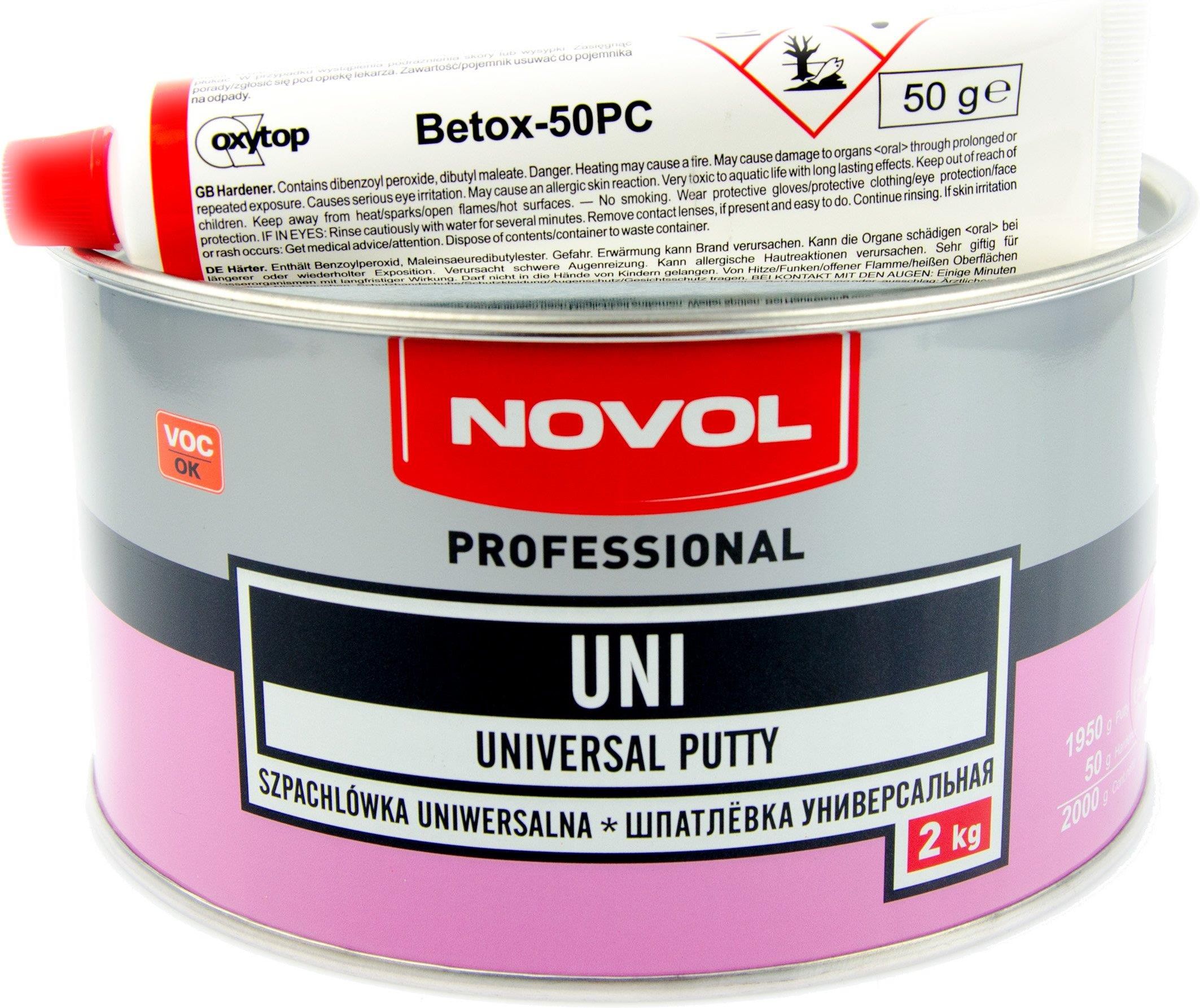 Novol Uni Samochodowa Szpachlówka Uniwersalna 2Kg - Opinie i ceny na ...