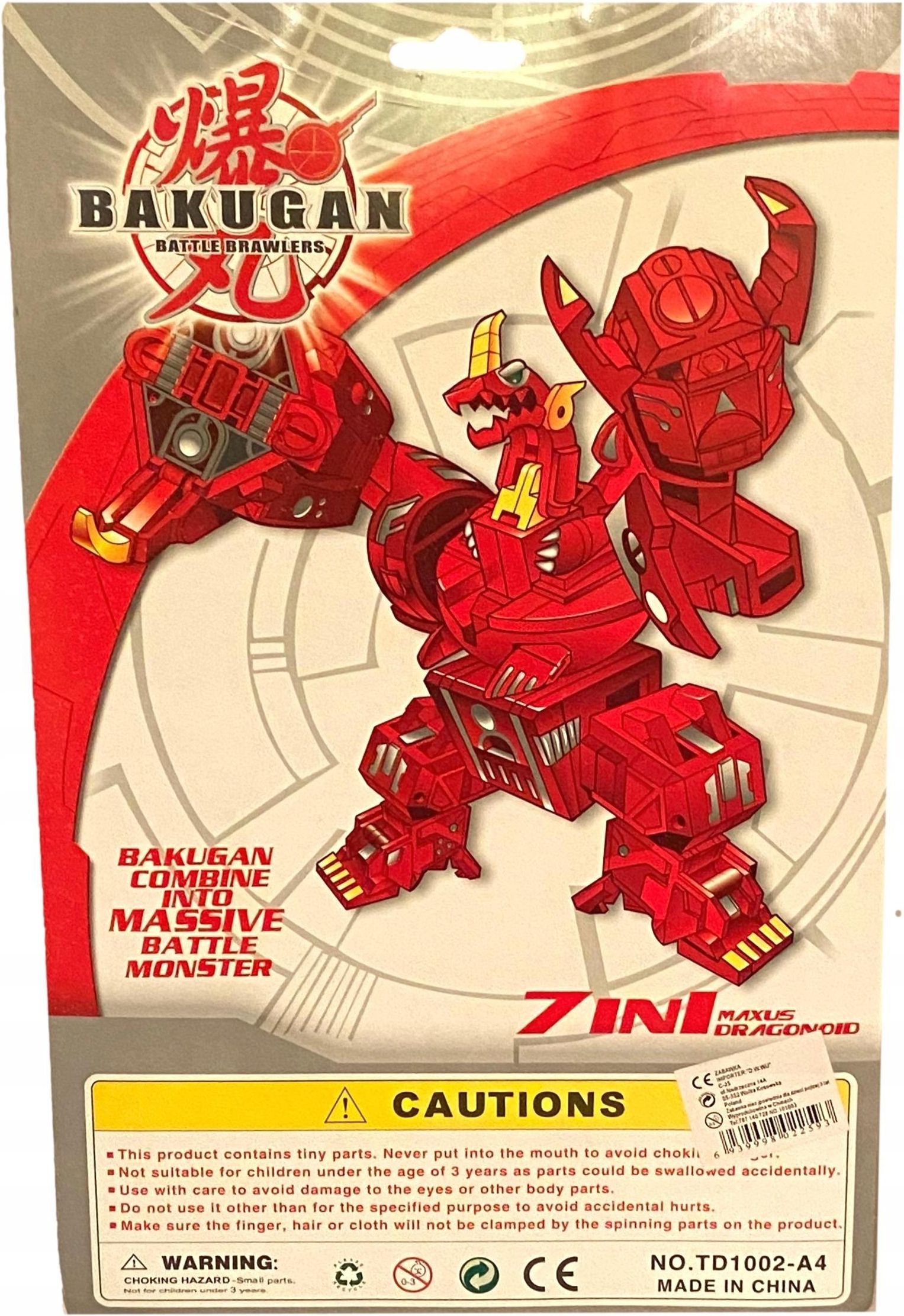 Toys Bakugan Maxus Dragonoid 7W1 + Karty Zestaw Nowy - Ceny i opinie ...