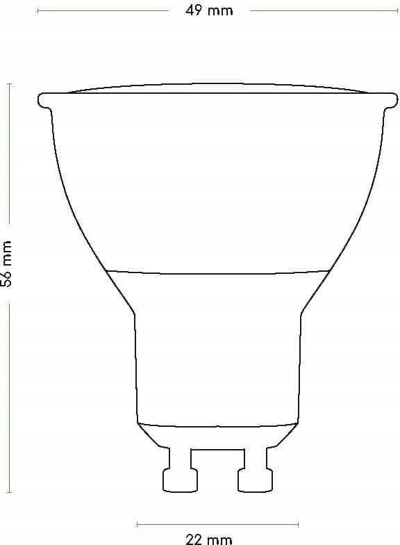 Led Plus Zestaw 10X Żarówka Gu10 2W 4000K 180Lm Neutral (ZE022ZA ...