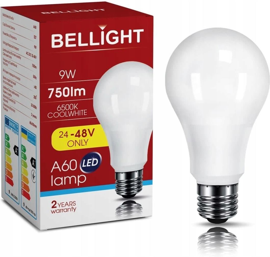 Bellight Żarówka Led Niskonapięciowa 9W 24-48V Ac/Dc 6500K (102323279 ...