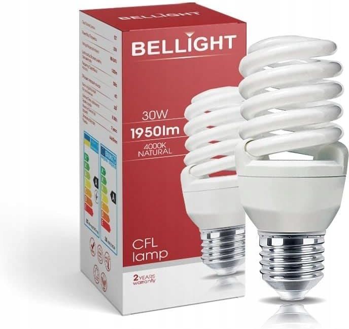Bellight Żarówka Clf Spirala 30W=150W E27 4000K 1950Lm (43426813 ...