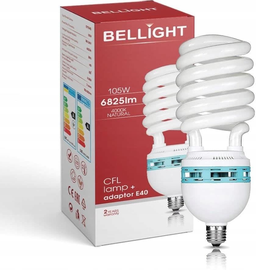 Bellight Żarówka Clf Spirala 105W=525W E27/E40 4000K 6825Lm (100731755 ...