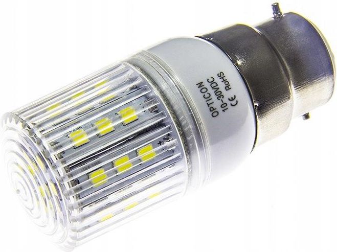 Opticon Żarówka B22 Led 12V 24V Dc Smd Biały Dzienny 4500K (3303 ...