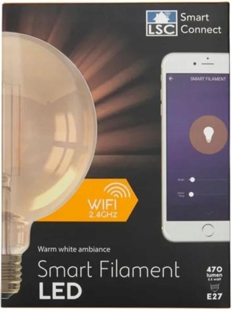 System domotyki Lsc Smart Żarówka Żarnikowa Filament 470Lm 5,5W E27 M ...