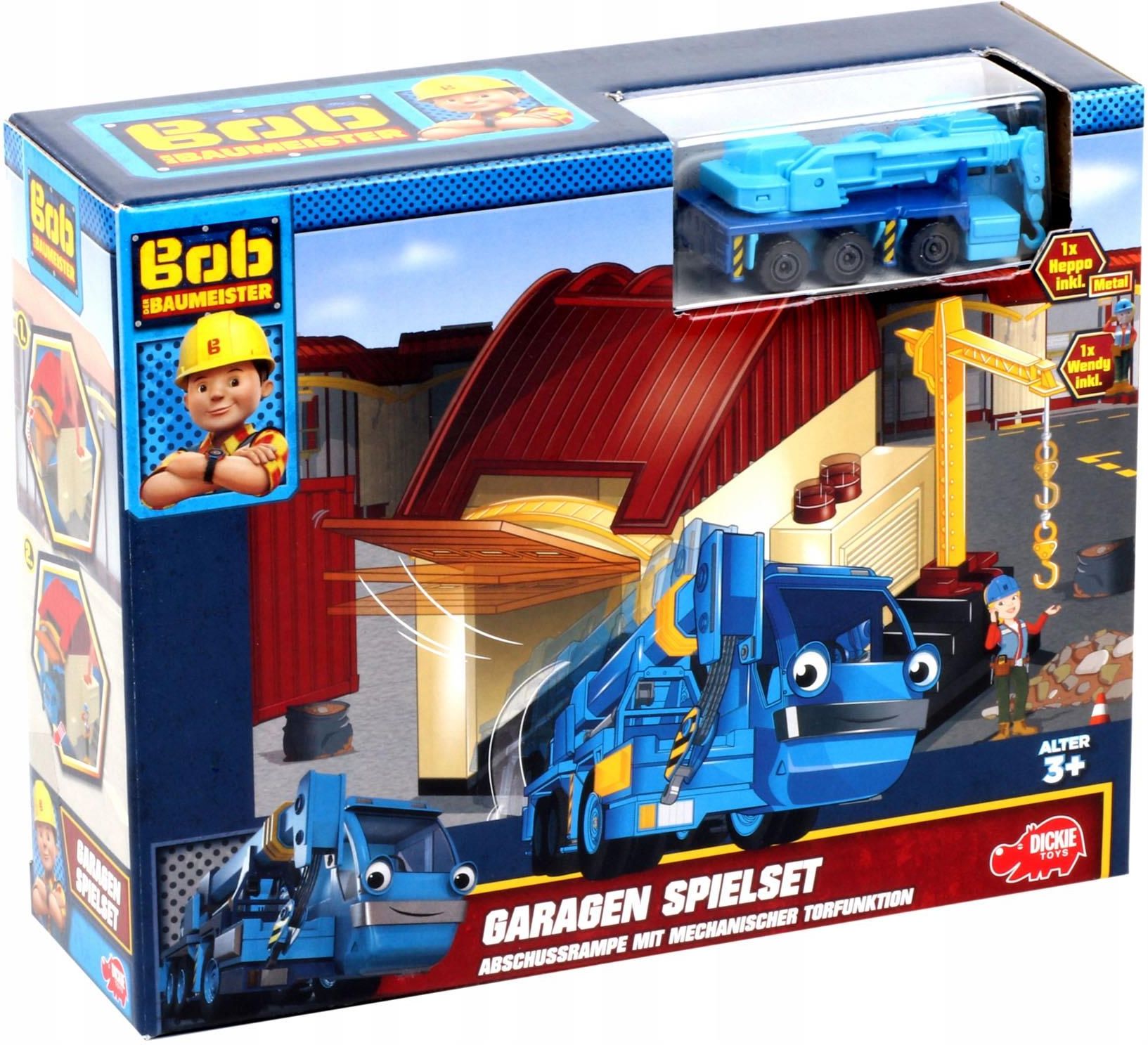 Dickie Toys Bob Budowniczy Zestaw Duży Garaż Dźwig - Ceny i opinie ...