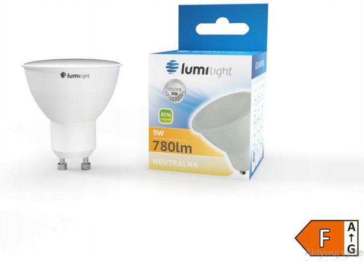 Lumilight Żarówka Led Gu10 9W B. Neutralna 780Lm Jdr Al+Pc (LL4149 ...