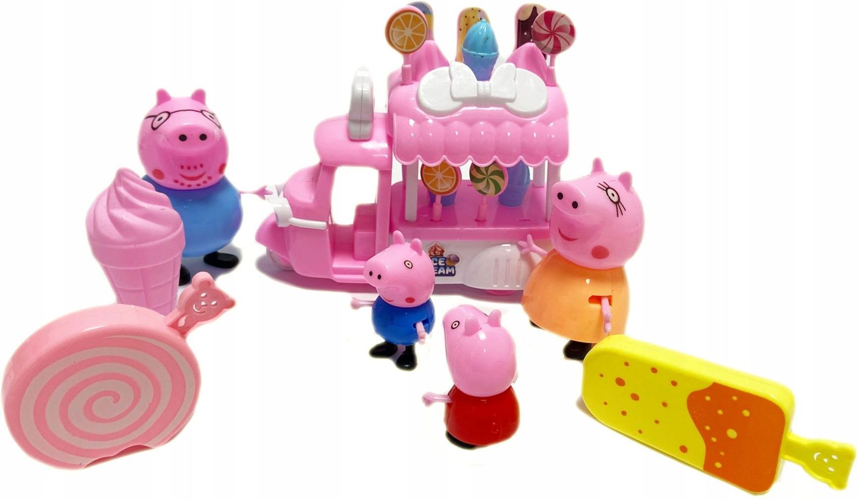 Toys Figurki Świnka Peppa Zestaw Lodziarnia Mama Tata - Ceny i opinie ...