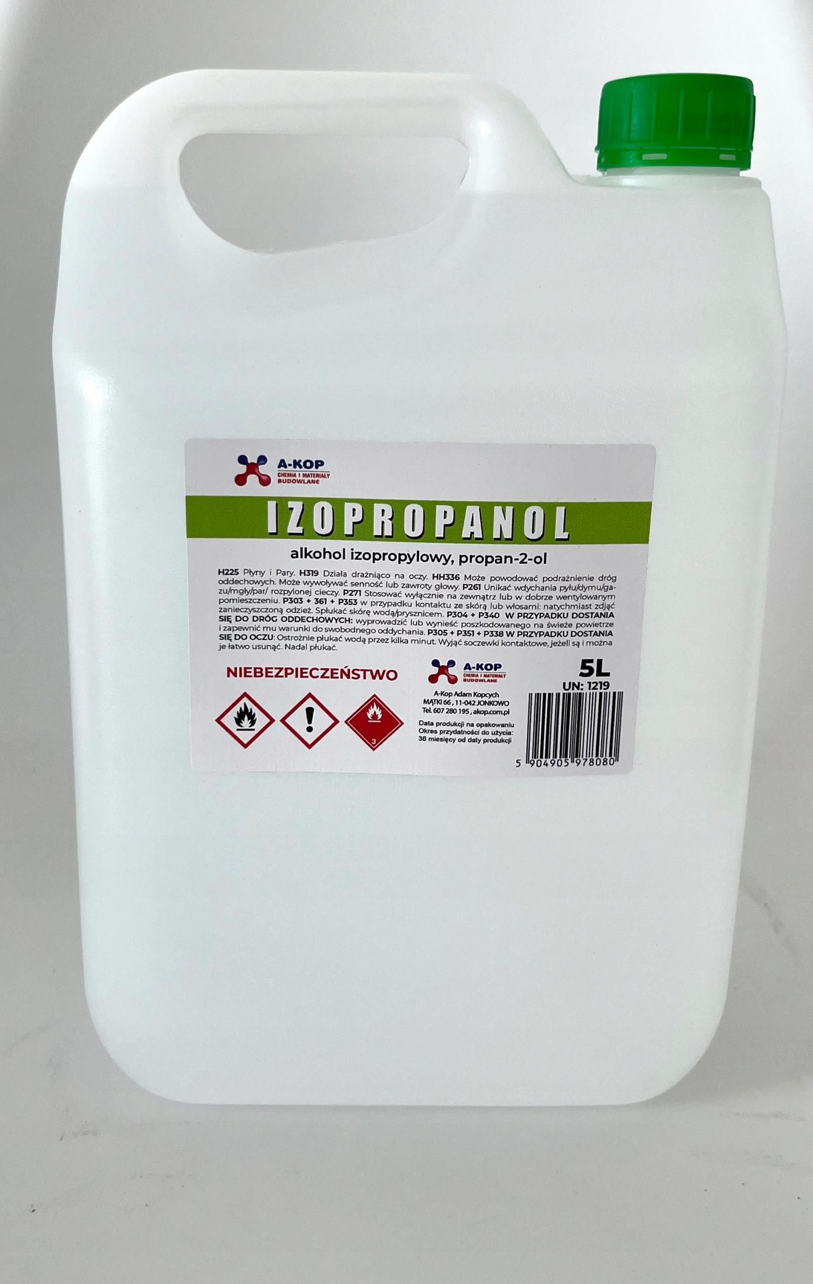 Alkohol Izopropylowy Ipa 99,7% Izopropanol 5L - Opinie i ceny na Ceneo.pl