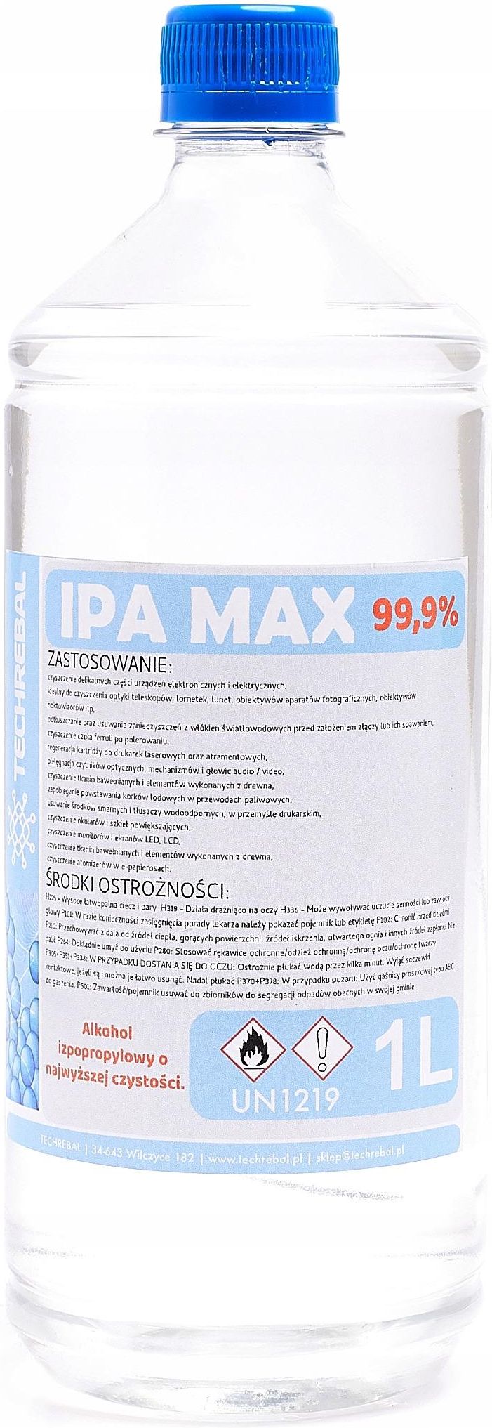 Techrebal Ipa Max 1L Alkohol Izopropanol 99,9% 3689459Cc - Opinie i ...