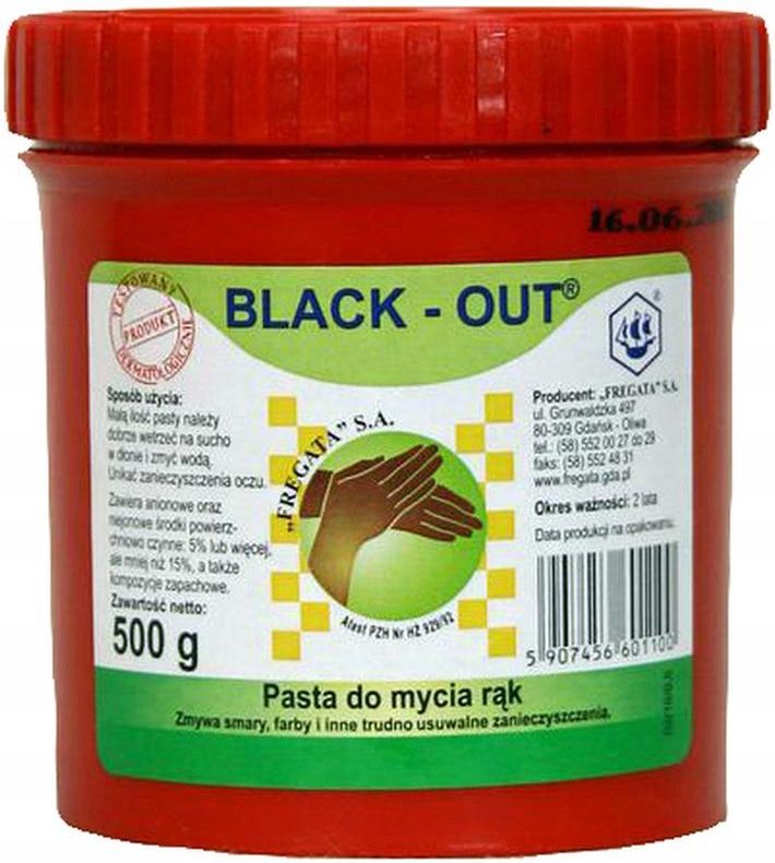 Black Out Pasta Bhp Do Mycia Rąk 500G - Opinie i ceny na Ceneo.pl