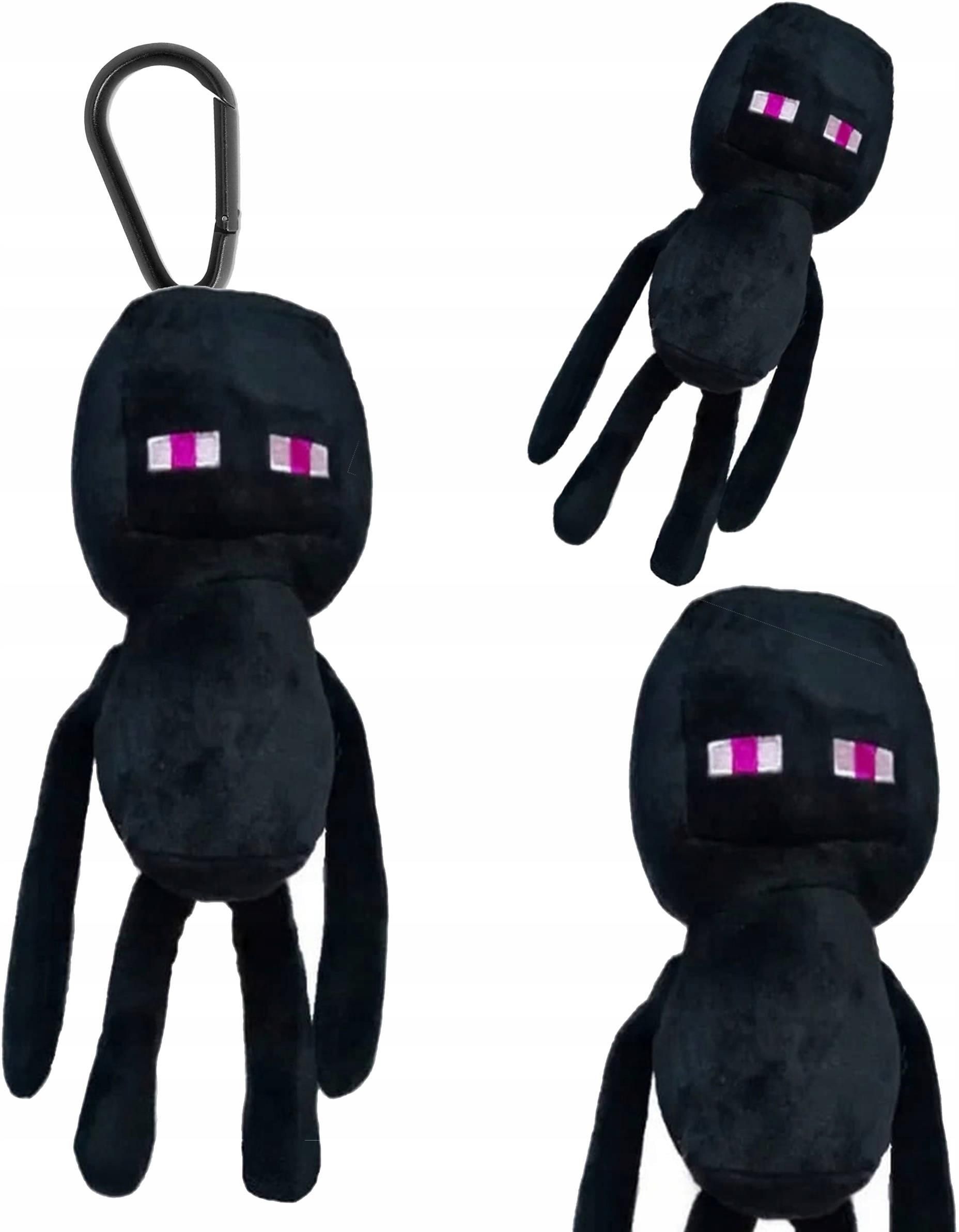 TOYS MINECRAFT ENDERMAN PLUSZOWA MASKOTKA BRELOK 22CM BRELOCZEK ...