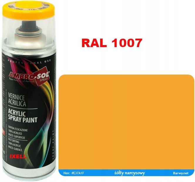 Ambro-Sol Ral 1007 Lakier Akrylowy Spray Żółty Połysk 1233 - Opinie i ...