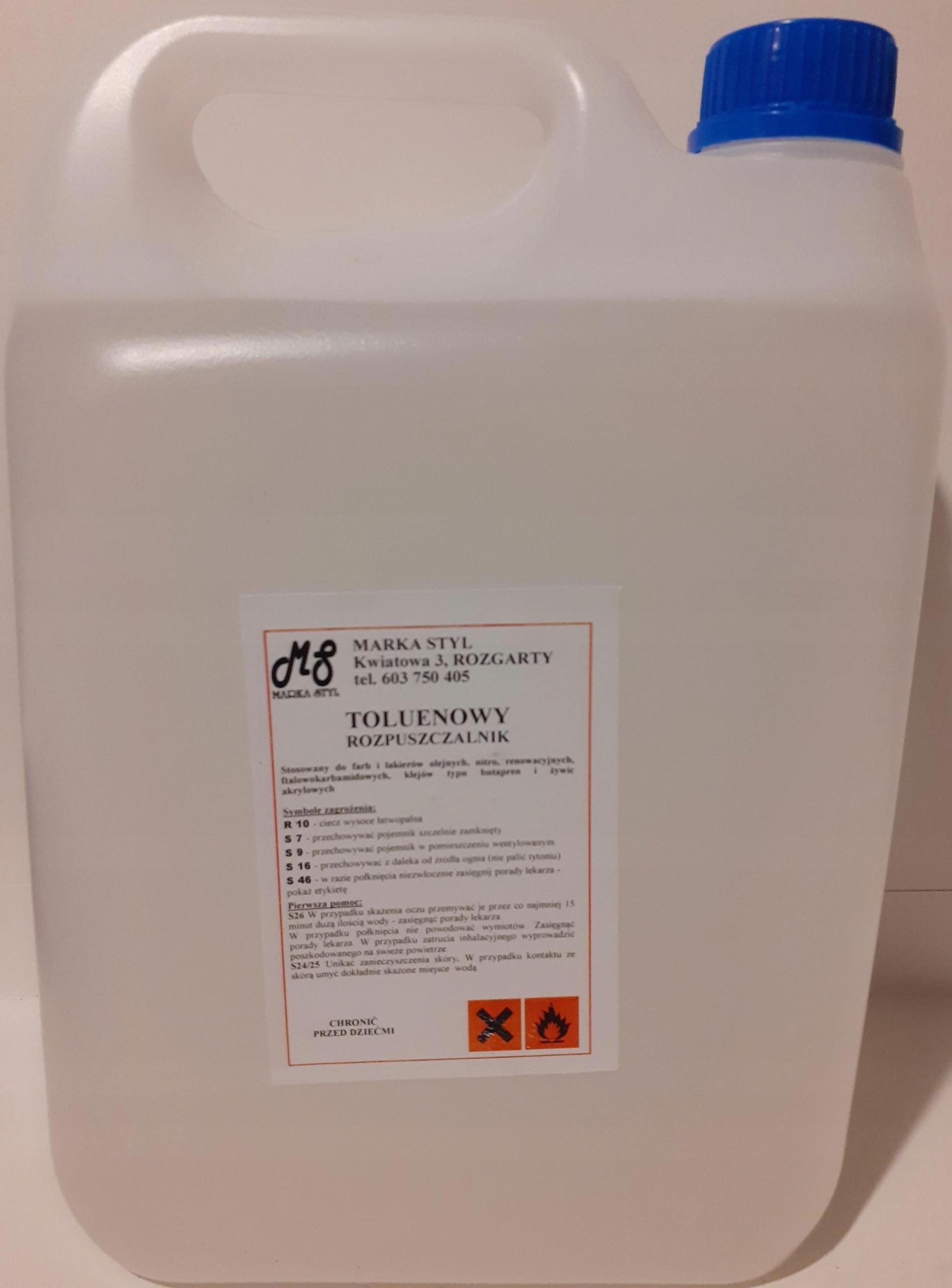 Rozpuszczalnik Toluenowy Toluen Paraloid 5L - Opinie i ceny na Ceneo.pl