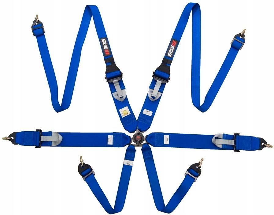 Pas bezpieczeństwa Pasy Szelkowe Rrs Homologacja Fia 2027 Hans 6 Pkt ...