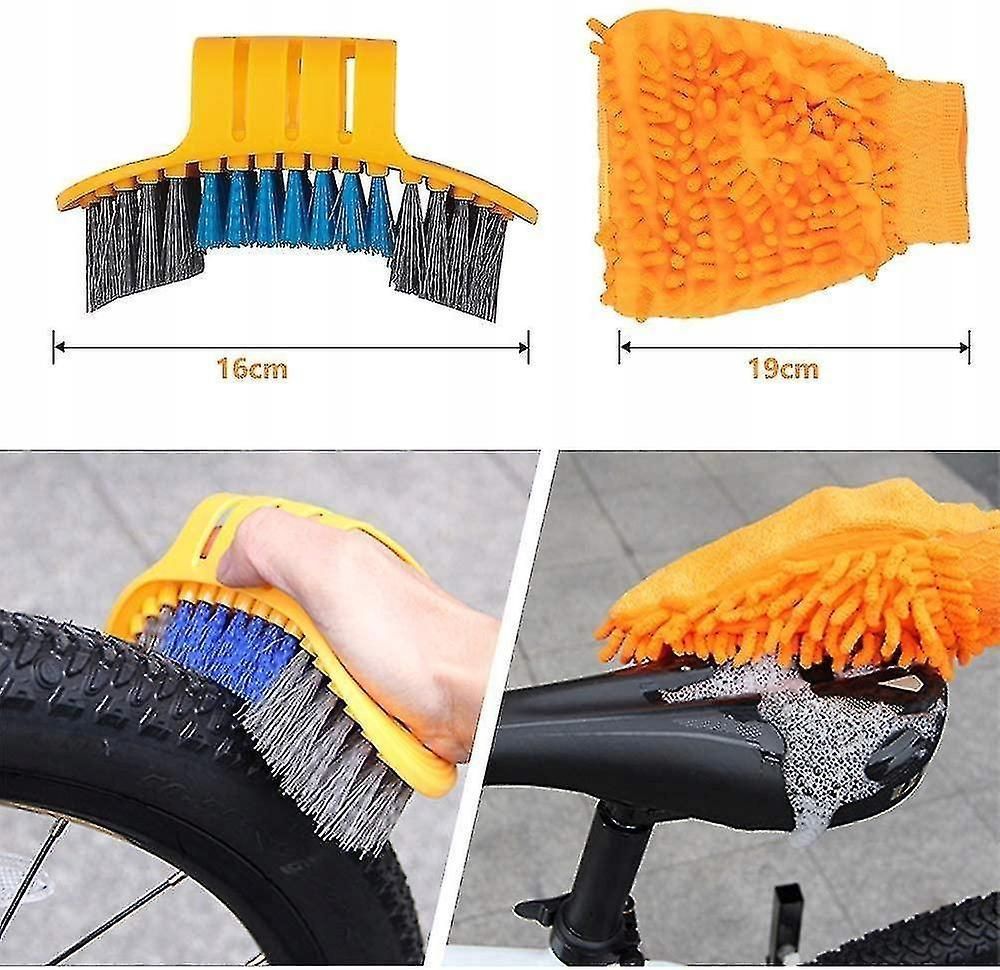 9Pcs Bike Cleaning Brush Set G06609717195927 - Opinie i ceny na Ceneo.pl