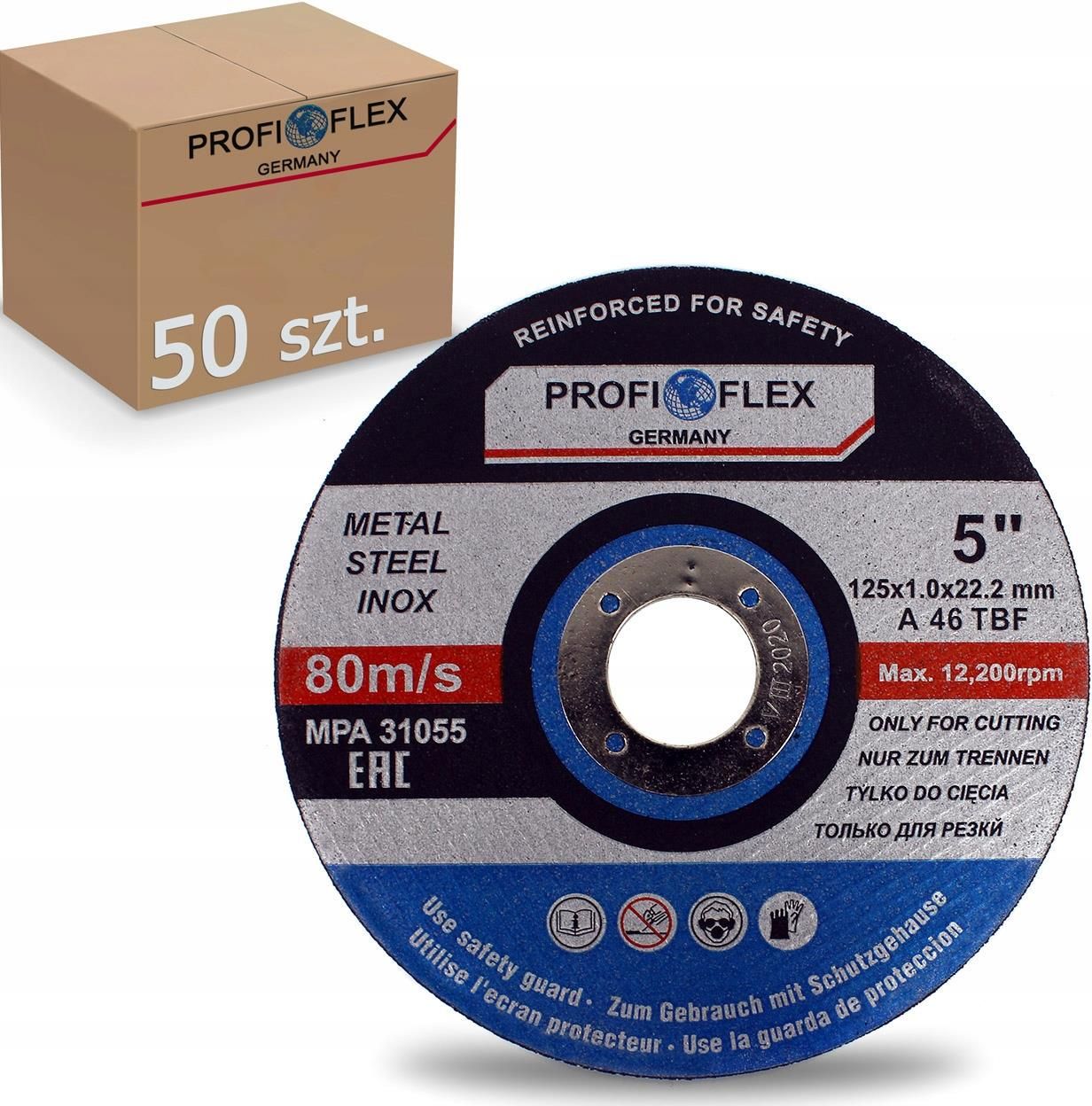 Tarcza tnąca Profi-Flex Tarcza Do Cięcia Metalu Stali Inox 125x1 Profiflex PF10185 - Opinie i ...