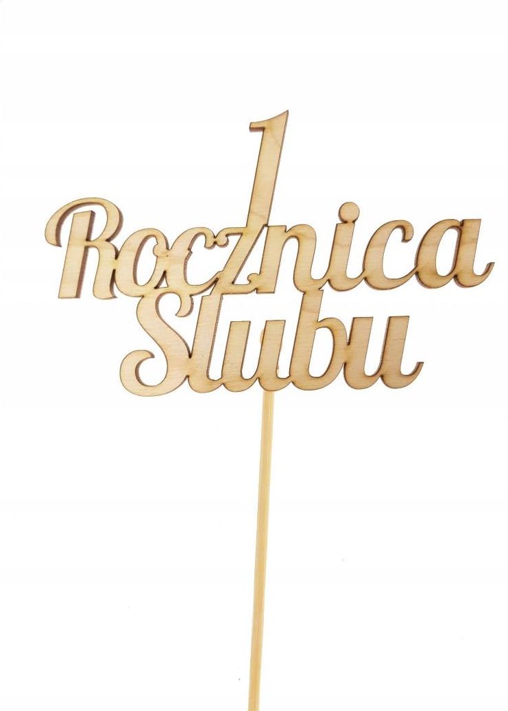 Dekoracja drewniana na piku 1 rocznica ślubu - Ceny i opinie - Ceneo.pl