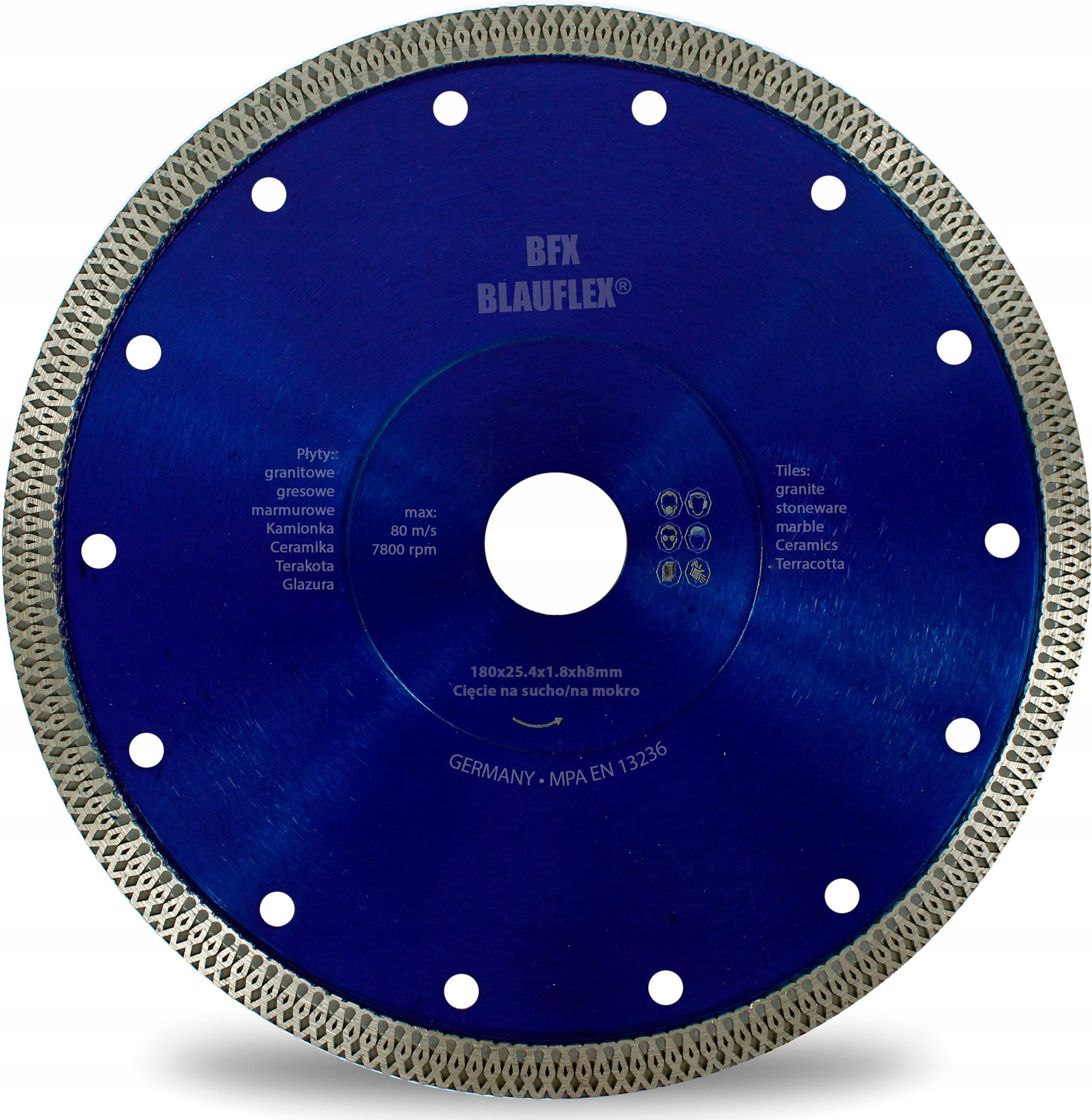 Tarcza diamentowa Blauflex Tarcza Diamentowa Do Cięcia Gresu Płytek 180 ...