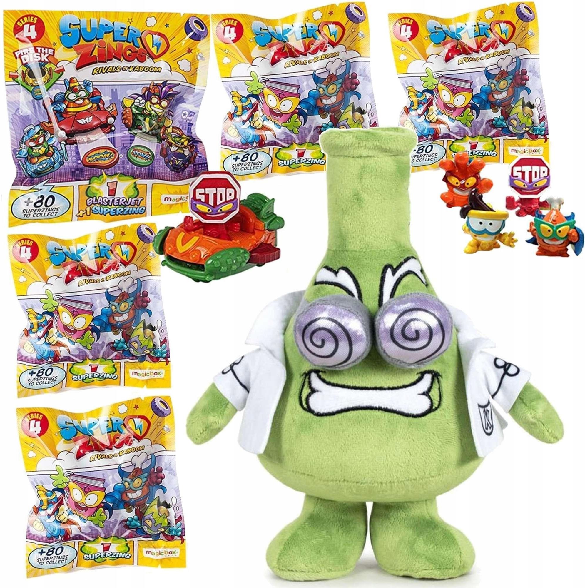 Super Zings 5 Figurek+Pojazd+Profesor K Maskotka - Ceny i opinie - Ceneo.pl