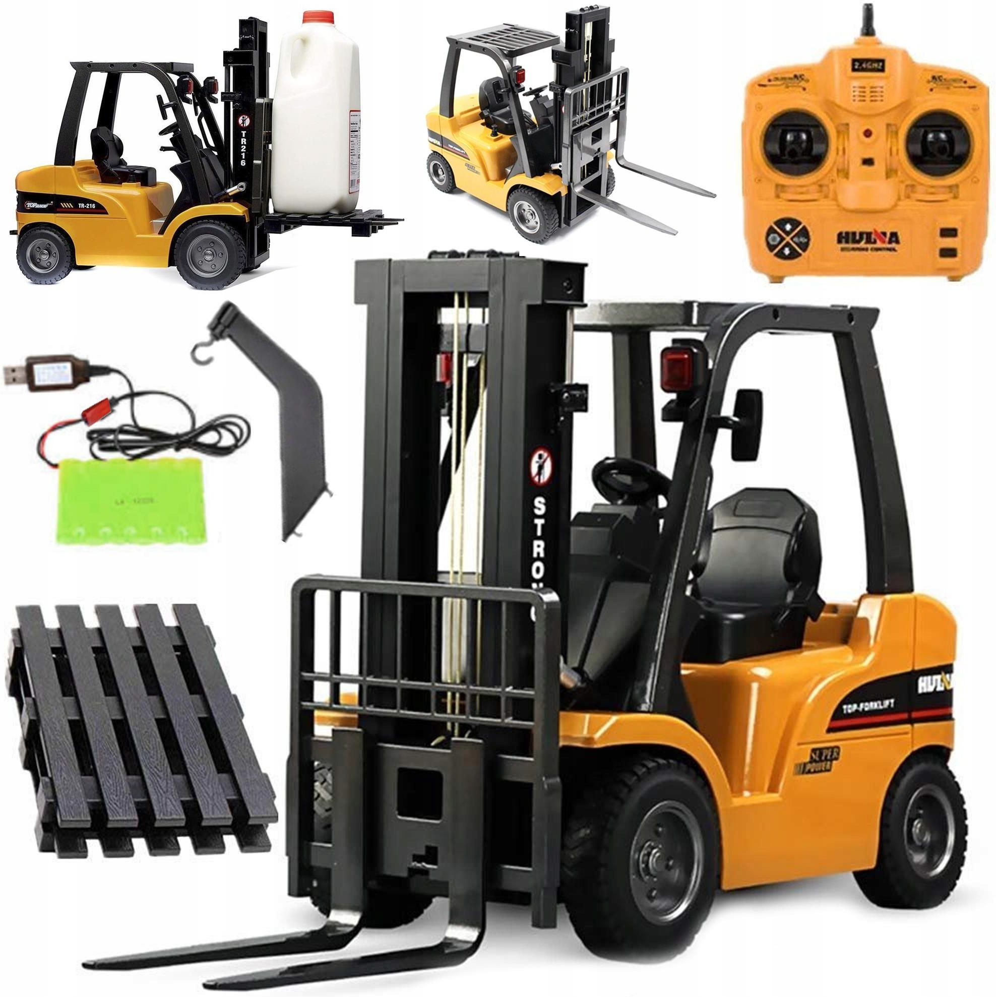 H-Toys Wielki Wózek Widłowy Dźwig Sterowany 1:10 Metal Rc - Ceny i ...