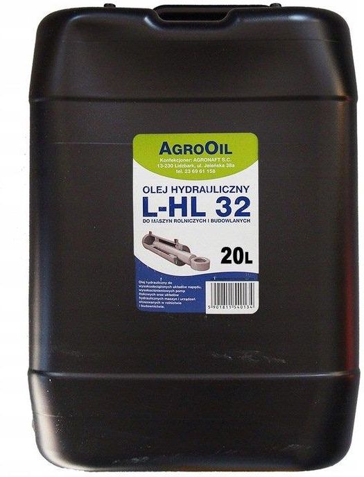 Agrooil Hl 32 20L Olej Hydrauliczny - Opinie i ceny na Ceneo.pl
