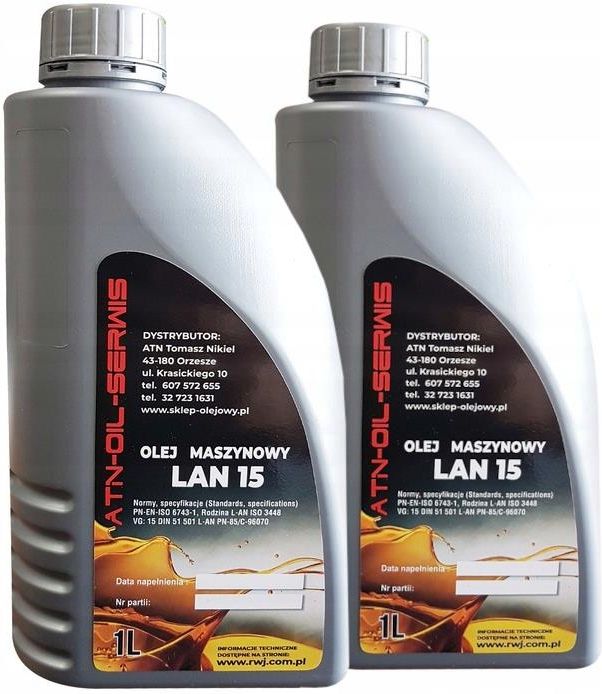 Jasol Olej Maszynowy Iso 3448 Din 51 501 L-An Vg15 2L - Opinie i ceny ...