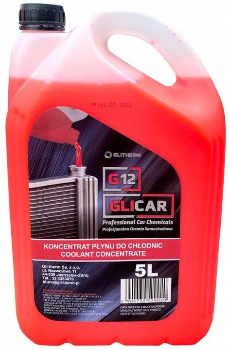 Glicar Koncentrat G12 Czerwony 5L - Opinie i ceny na Ceneo.pl