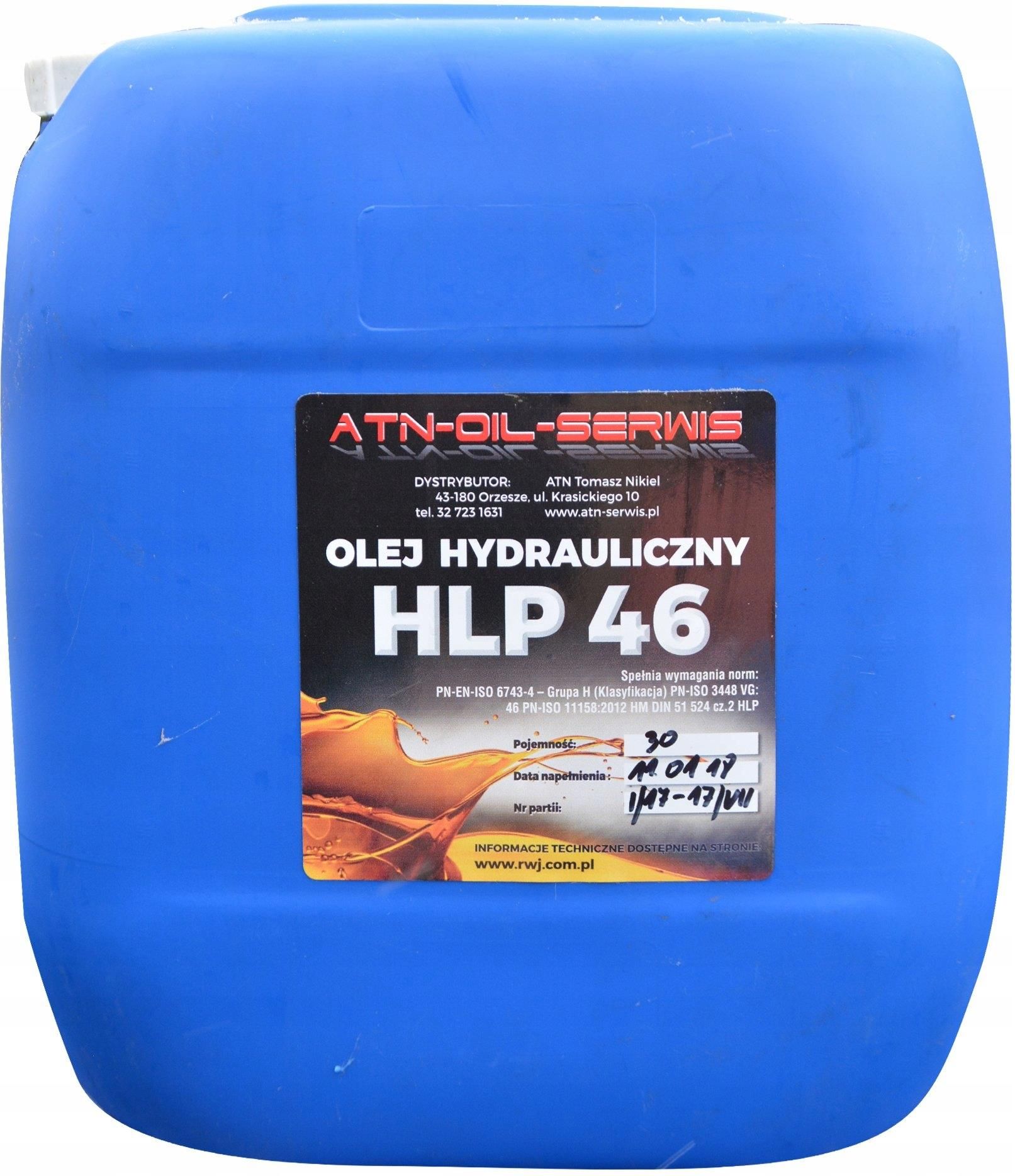 Jasol Olej Hydrauliczny Din 51 524 Cz.2 Vg 46 30L - Opinie i ceny na Ceneo.pl