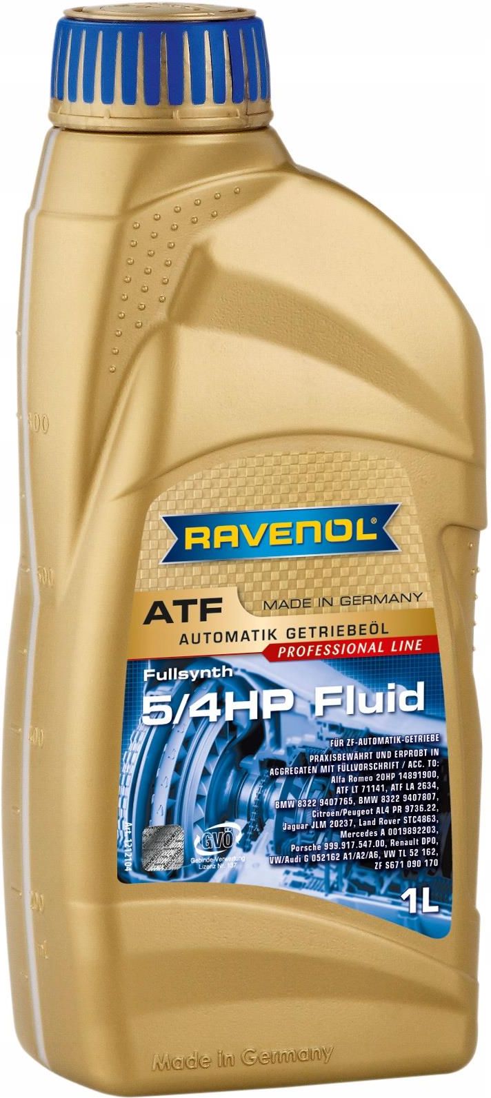Ravenol Olej Atf Skrzynia Automatyczna Zf 5 4Hp Fluid 1L - Opinie i ceny na Ceneo.pl