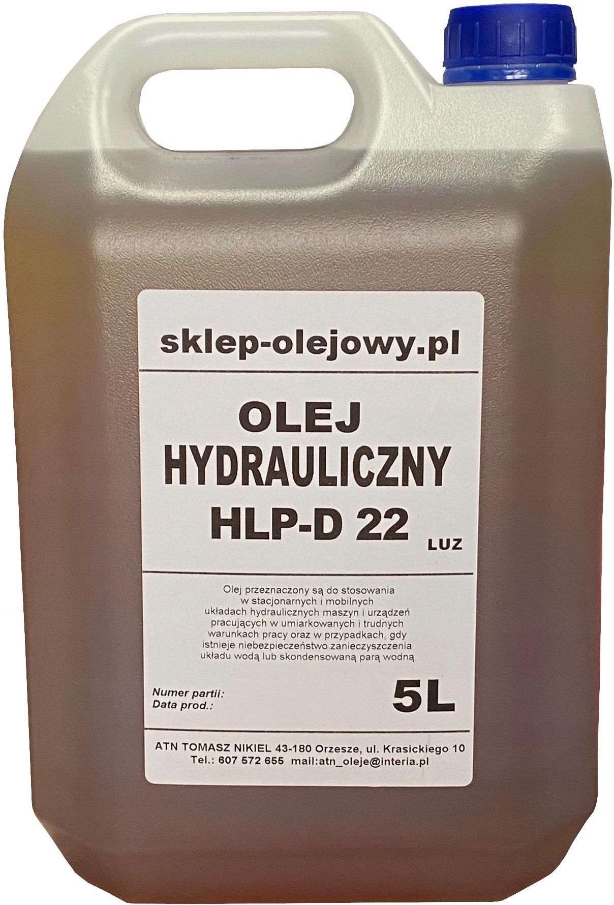 Jasol Olej Hydrauliczny Hlpd Hlp-D 22 5L - Opinie i ceny na Ceneo.pl